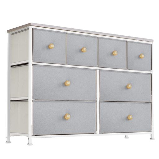 【商品仕様】商品本体サイズ:約幅103*奥行30*高さ75.5cm。重量:12.3KG。天板耐荷重:80KG。引き出し[大・中]:各10kg・7kg。引き出し素材:新型カチオン生地+不織布。フレーム素材:中空スチール。天板・背板・引き出し心...