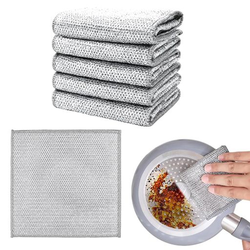 【商品詳細】数量:ワイヤー食器洗いタオル*6枚(12枚)、サイズ:20*20cm、カラー:シルバー 【汚れを強力に除去】金属ふきんは、コーティングを損傷することなく、頑固な汚れを簡単に取り除くことができます。 繰り返し使えるので、キッチンの...