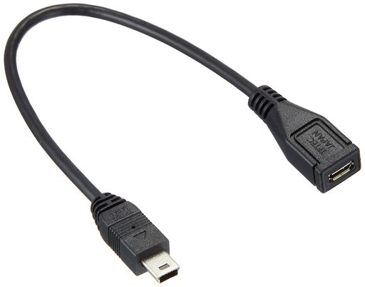 コネクタ形状:USB Mini B (オス) - micro B (メス) ケーブル長:20cm