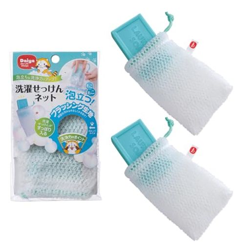 特徴1:落ちにくい汚れの部分洗いに便利な洗濯石鹸ネット 特徴2:泡立ちが良いブラッシング生地 特徴3:擦っても生地を傷めにくい極細ブラシ 特徴4:石鹸が小さくなっても使いやすい巾着ポケットタイプ 使用例:ワイシャツの襟・袖汚れ、食べこぼし、...