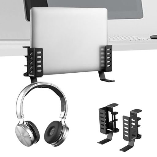 广泛兼容性なノートpc収納:商品サイズ約:8.5*3.5*13cm、商品重量:560g。このノートpc収納は2個セットなのでノートpcの長さに合わせて調節可能で兼容性广泛です。 高品質のスチール製&amp;緩衝材:弊店のノートPCスタンドの...