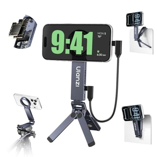 【スマホ三脚&amp;SSD外付けケースの2in1】ウランジMA58スマホ三脚とSSD外付けケースが一体となったデザインで、対応するSSDを装着すれば、スマホのストレージ容量を簡単に拡張できます。アクセサリーの数を減らし、創作活動をよりシン...
