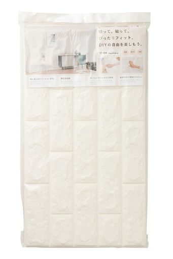 【極寒・韓国で大ヒット】韓国壁紙トップメーカーのQone社とのコラボレーション。簡単に貼れる高機能3D壁紙で、お部屋の快適さとデザイン性を一新! 【特徴】パネル風のデザイン:リアルな立体感でお部屋をおしゃれに。高機能性:断熱効果に加え、防音...