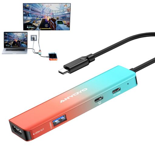 【タイプC直結式:HDMI入力不要の2-in-1設計】本製品は、本体から伸びるType-Cケーブルをゲーム機に直接接続するだけで映像キャプチャが可能。従来のようなHDMI入力端子は不要です。さらに、HDMI出力・PD給電・USB-A3.0・...
