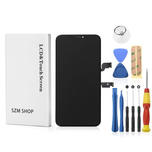 フロントガラスとLCD液晶パネルの一体型のパーツです、落下等による液晶割れ等の交換修理に タッチの操作感や、液晶の解像度も純正同等のものになります。 iPhoneXSmaxインチ専用カスタムフロントパネル、タッチスクリーン付き液晶ディスプレ...