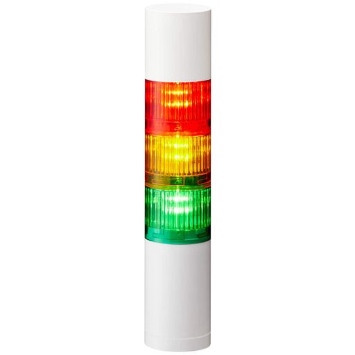 サイズ Φ50 光源 LED 定格電圧 DC24V 段数 3段 取付け 直付け 消費電力 MAX5.2W(ブザー音No.2時) 取付場所/方向 屋内/正方向 保護等級 IP65(IEC 60529)/NEMA TYPE 4X,13 環境条件...