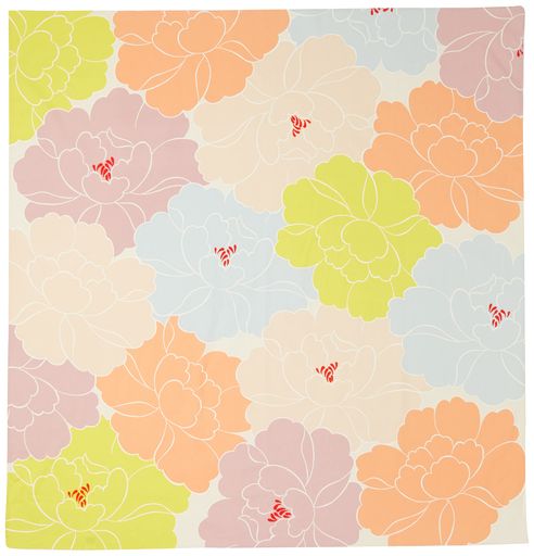 【サイズ】約100x100cmの大判サイズ。 【おすすめシーン】買い物、お出かけ、お誕生日・卒入学などの御祝、引き出物、母の日ギフト、テーブルクロス、クッションカバー、お部屋の目隠し、スーツカバーなど 【生地の特徴】オーガニックコットン10...