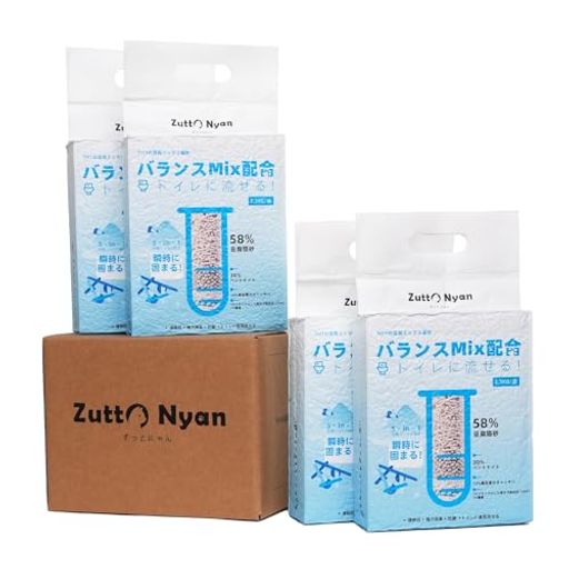 ペット用品 1.【新しくなった5in1配合|全面的な性能アップグレード】ZuttoNyanの猫砂は、従来の3in1配合から進化し、Sグレードおから58%+ベントナイト30%+キャッサバ(木薯)10%+高分子吸収体(SAP)1%+重曹1%の5...