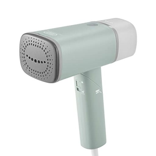 衣類のシワ伸ばしはもちろん、脱臭・除菌までこれ1台!平均20g/分の大量スチームとパワフル噴出設計でさっと衣類ケア。レトロクラシックな色合いがかわいらしい、毎日使いやすい衣類スチーマー。 強力スチームxパワフル噴出!1分あたり約20gの大量...