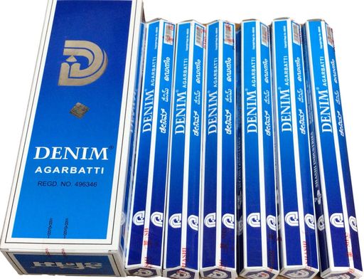 お香 インドSHASHIのお香スティックタイプ 6角型(約20本入り)x6箱セット 人気のデニム香 SHASHI社の代表的お香。 石鹸の香りがとても爽やかな香りです!