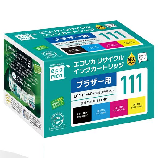 【種類】リサイクルインク 【対応メーカー】ブラザー 【カラー】4色パック 【適合機種】DCP-J552N / DCP-J557N / DCP-J752N / DCP-J757N / DCP-J952N / DCP-J957N / MFC-J...