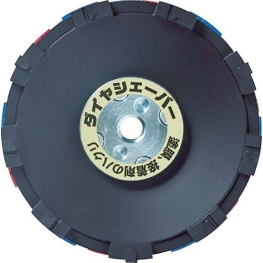 サイズ:外径100mmx穴径M10・P1.5 チップ数:シングル9 用途:接着剤の除去・弾性塗膜・エポキシ系・アクリル系塗膜の剥離作業