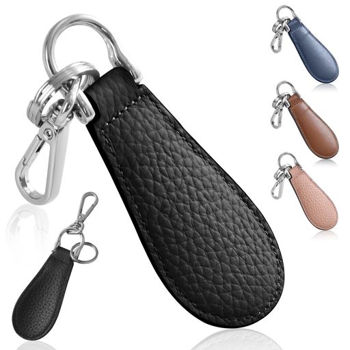 【ミニ靴べら?多機能携帯性】コンパクトなサイズで、本体サイズは約95mmx40mm、クリップ部分は約55mm、重さはわずか約40gで持ち運びに便利です。ビジネスシーンに適したキーホルダーやキーリングとして使用したり、ゴルフのパターカバーに固...