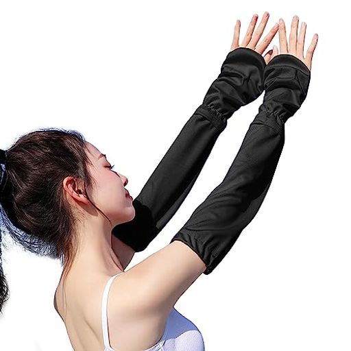 【ゆったり冷感アームカバー登場!】ゆったり設計されたUVカット アームカバー、締め付け感や圧迫感がなく、余裕あるので着脱しやすい動きやすいです!サラサラ触感で冷感のある素材なので真夏でも爽やかな着心地です。肌から熱を吸い取ってくれる吸熱性と...