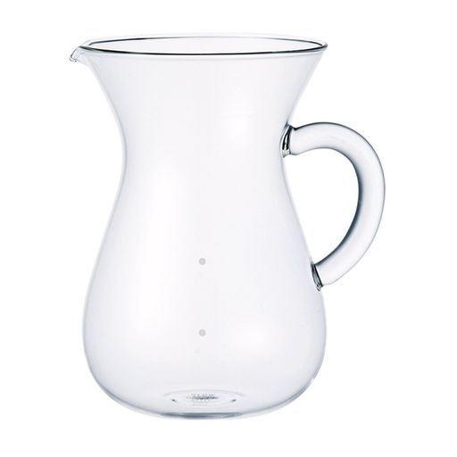 サイズ:φ125 x H175 x W150 mm 使用容量:600ml(カラフェ満水容量:1100ml) 素材:耐熱ガラス 原産国:中国 電子レンジ:可 食器洗浄機:可 食器乾燥機:可