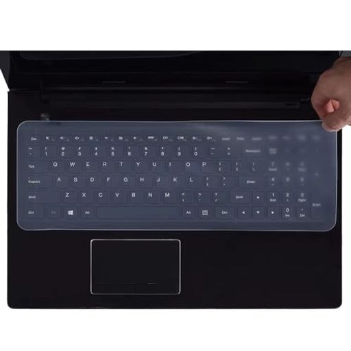 【透明キーボードカバー】ノートパソコンのキーボード部分にかぶせて使う透明タイプのキーボードカバーです。水滴、ホコリ、食べこぼし、指紋汚れなどの日常的な汚れ対策に使いやすく、オフィス、自宅、学校、在宅ワーク用に適しています。 【薄型シリコン素...