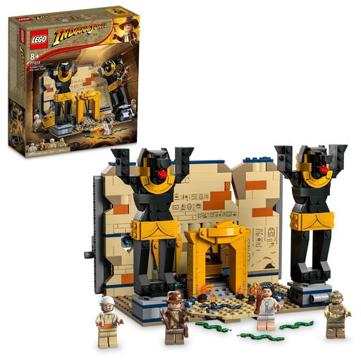 アクションを楽しむプレイセット–レゴインディ・ジョーンズ魂の井戸からの脱出(77013)で『レイダース/失われたアーク《聖櫃》』を追体験しよう ミニフィギュア4体–帽子とムチがトレードマークのインディ・ジョーンズ、マリオン・レイヴンウッド、...