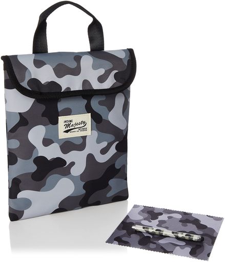 サイズ:タブレットケース:W21.5xH27xD1cmクリーニングクロス:W15xH15cmタッチペン:H11.5cm 材質:タブレットケース/ポリエステルクリーニングクロス/ポリエステルタッチペン/ABS樹脂、シリコン、金属 生産国:中国