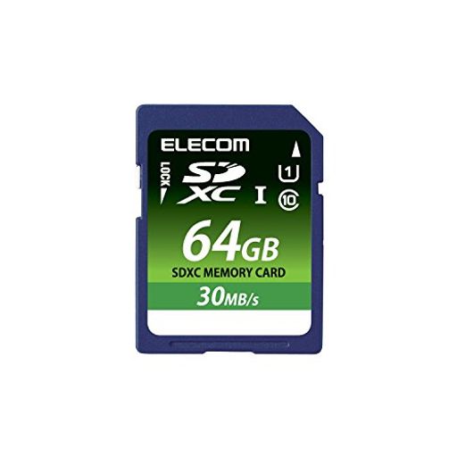 メモリ規格:SDXCClass10UHS-I インターフェイス:SD 最大転送速度:読み出し:30MB/s 最低保証速度:10MB/sec 外形寸法:幅24.0mmx高さ32.0mmx奥行2.1mm 重量:約2.0g 保証期間:1年(データ...