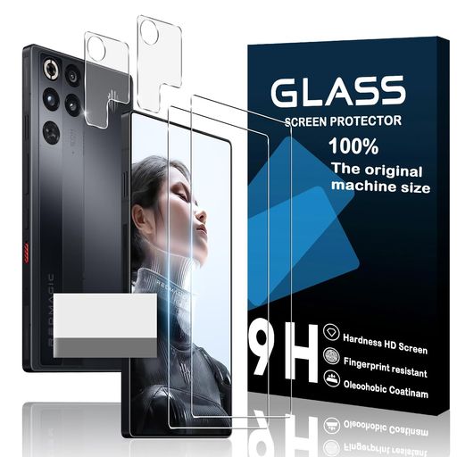👍【専用設計·簡単に貼り付け】REDMAGIC11Pro専用液晶画面保護ガラスフィルム。本商品は日本素材のAGC旭硝子素材を採用して作られております。フィルムのシリコン自己吸着層により、スチールフィルムを携帯電話に合わせて軽...