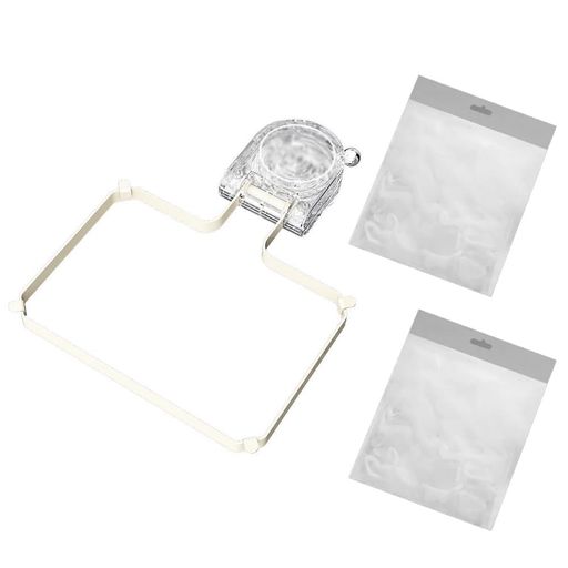 【商品仕様】パッケージ内容:水切りネットホルダーx1個、水切りネットx100枚。サイズ:約16.3x21.6x2.6cm。鉄+PETの複合素材を採用し、長寿命。 【吸盤設計】この生ゴミ水切りラックは、吸盤設計は位置を自由に交換でき、吸盤の吸...