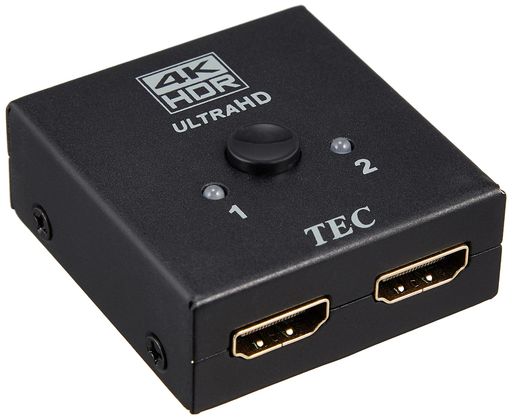 2通りの接続方法に対応する。HDMI切替器。4K60fps HDRの伝送をサポート。 一つの出力機器を2つのディスプレイ機器いずれかに切替出力、または、一つのディスプレイ機器に2台の機器のいずれかを切替出力します。 ※ 2台のディスプレイを...