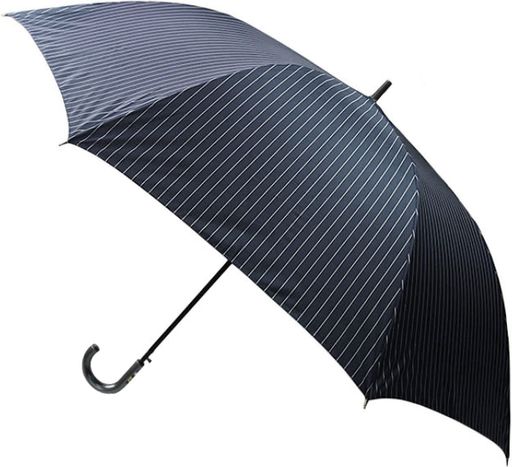 雨 サイズ:親骨70cm 大きい大判紳士傘おしゃれストライプがら。70/65cmと2サイズを準備。いづれも大きめですが、お好みに合わせてサイズをチョイス。サイズイメージは70/リュックも濡れない。65/肩も濡れない。 ワンタッチジャンプ傘で...