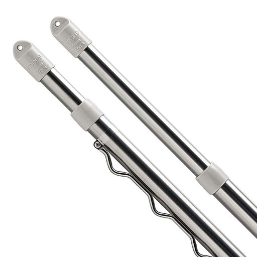 【商品説明】サビに強いステンレス箔を鋼管に被覆した、ロングタイプの物干竿です。【仕様】長さ(mm):1700~3000入数:1本材質:本体/ステンレス巻きスチールパイプ、部品/ABS樹脂・ポリアセタール樹脂パイプ径:Φ29.4mm/Φ25....