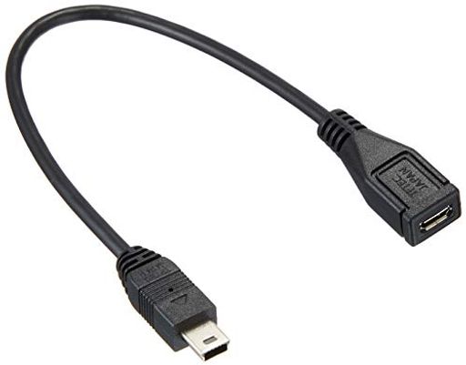 コネクタ形状:USB Mini B (オス) - micro B (メス) ケーブル長:20cm