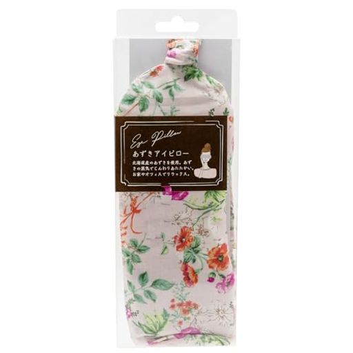 小豆から出る天然の蒸気が、疲れた目に心地良いあずきアイピロー 商品サイズ (幅x奥行) :(約)21.5x8.0cm 重量:(約)113g 材質:あずき、ポリプロピレン、綿 生産国:日本