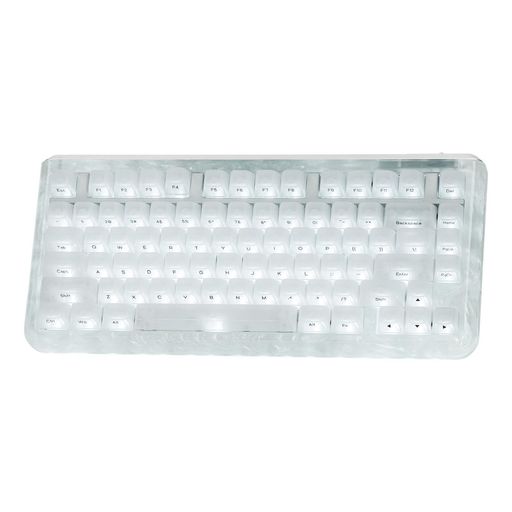 【高品質な樹脂成型とCNC+UV加工】高品質な樹脂成型と精密に設計されたCNC+UV技術を用いて作られたJade75キーボードは、頑丈な耐久性と目を引くビジュアル魅力を兼ね備えています。樹脂材質により傷に強く、なめらかで高級感のある質感を実...