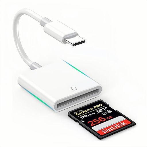 桜 白抜き【最大1TB対応SDカードリーダー】このUSBCSDカードリーダーにはSDスロットが1つしかないので、メモリーカードから携帯電話に写真やビデオを簡単に直接ダウンロードすることができます。携帯電話の容量不足や写真の多さを心配すること...