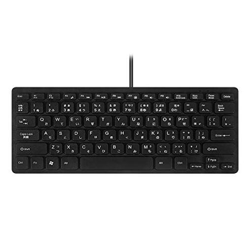 MCSaite キーボード 有線 省スペースデザイン 超薄型 コンパクトサイズ USBワイヤーコード キーボード 極小 工業設備用 静音 ノートパソコン/PCデスクトップ/ノートブック用 Win7/8/10mm