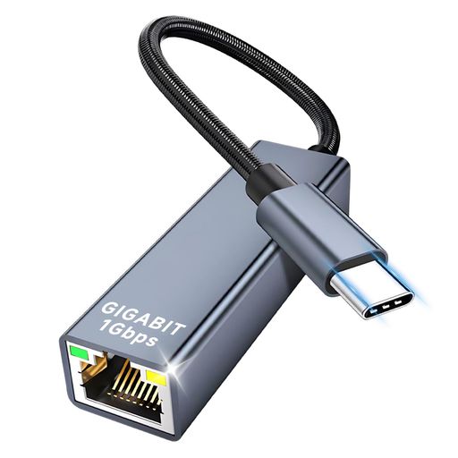 USB Type-C 有線LANアダプター: ノートPCやタブレットのUSB-C/Thunderbolt 3ポートを有線ギガビットLANに変換するLANアダプタです。Wi-Fiの不安定さや速度制限に悩むことなく、高速かつ信頼性の高い有線接続...