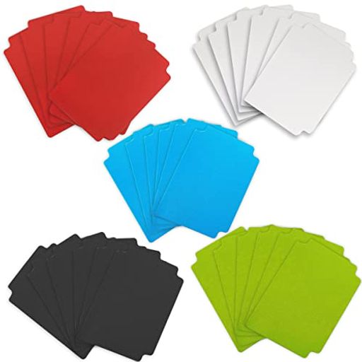 【素材】プラスチック【カラー】ホワイト・ブルー・グリーン・レッド・ブラック 【セット内容】セパレーターx30枚(5色)サイズ:約6.9cmx9.3cm。 【5色のカラーでより管理しやすく!】カードセパレーターには5色のカラーをご用意いたしま...