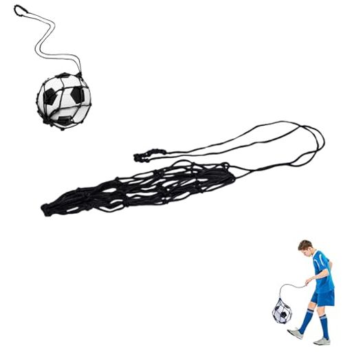 【商品紹介】全長:110cm、持ち手部分:65cm。サッカートレーニング用ボールネットはポリプロピレン製で、強度・耐久性に優れ、破れや摩耗が生じにくい設計です。 【お心遣い】持ち手は二重コード編みで仕上げられており、お子様が引っ張っても指が...