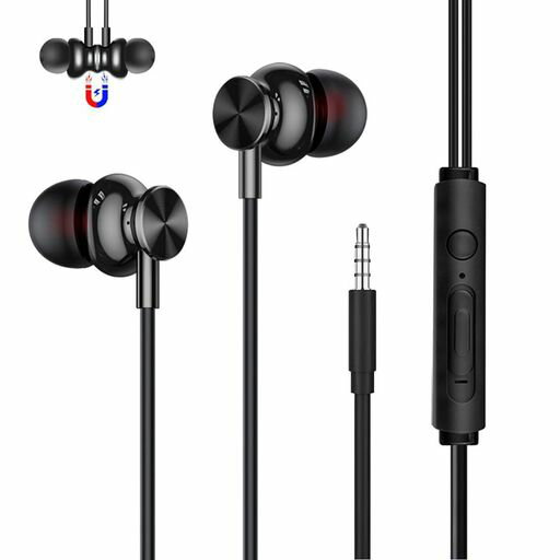 【有線イヤホン長さ3mのケーブル】イヤホンは独自の磁気設計で、イヤホンが収納しやすく、絡まりません。ケーブルの長さは一般的なイヤホンよりも長く、より多くのシーンシーンに適用される。ケーブルの長さは3メートルで、遠距離曲に音楽を聴く、映画やテ...