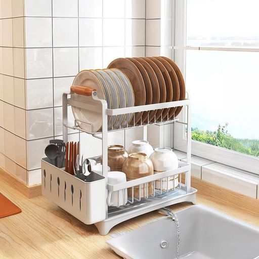 【サビに強い防錆構造】 高品質な高強度スチール素材に撥水・防汚コーティングの多層塗装を採用。湿気の多いキッチン 水切り環境でもサビにくく、美しい状態が長持ちします。重いお皿やフライパンを置いてもグラつかない頑丈設計で、毎日の家事が安心です。...