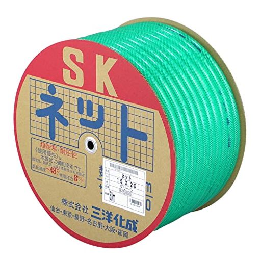 外寸 :φ15x50m 製品重量:8.92kg 材質:中間層:テトロン撚糸