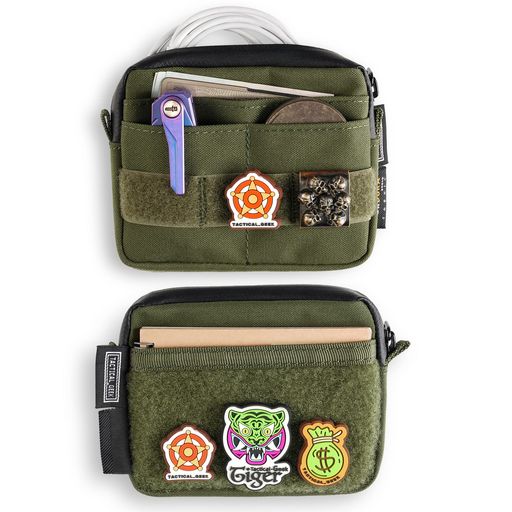 【傷・衝撃耐性】TACTICALGEEKのEDCオーガナイザーは、主に500Dナイロンから作られており、屋外の必需品に耐久性、裂けにくさ、水の保護を提供します。 【高品質&amp;適応性】高品質の防水ジッパーを採用したこのMOLLEツールバ...