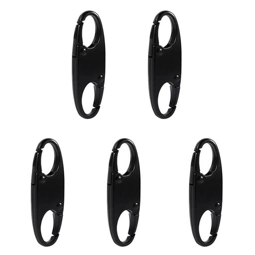 【製品情報です】セット内容:ジッパークリップ*5個。サイズ:38mm*10mm。色です:ブラック。 【品質の良い材料】耐久性のある材料の金属のジッパーの頭は亜鉛合金とメッキで作られて、長期的に使用することができて、簡単に壊れないで、簡単に変...