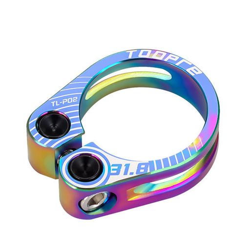 【パッケージ】自転車シートクランプ 【素材】このシートポストクランプはアルミ合金製です 【安全】この自転車シートクランプには、クランプ力を高め、シートチューブとフレームチューブの間にしっかりとフィットするようにする頑丈な固定ネジが付いていま...