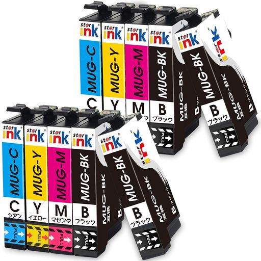 【商品内容】エプソン互換インクカートリッジMUG-4CL10本セット(4BK/2C/2M/2Y) 【対応機種】EPSONEW-452A/EW-052A 【starinkオリジナル】弊店の製品は環境基準ISO14001、品質基準ISO0900...