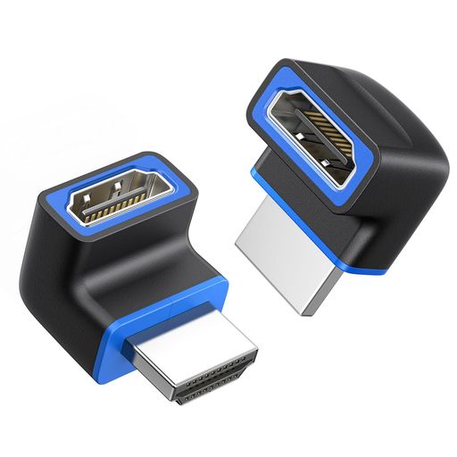 TV, Monitor 【L字型HDMI変換アダプタ】HDMI L型アダプタを使用して、HDMIケーブルをパソコン、ゲーム機、メディアストリーマースティック、Blu-rayプレーヤー、UHD TV、モニター又はプロジェクターなどHDMI入力...