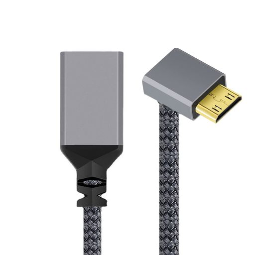 Mini HDMI-HDMI延長ケーブルをつなぐためのMini HDMIカプラー。 特別な絡まりにくいデザインの編みナイロン編組スリーブジャケットで、長期間にわたって頑丈な耐久性を備えています。 現在のHDMI 1.4仕様をすべて満たし、す...