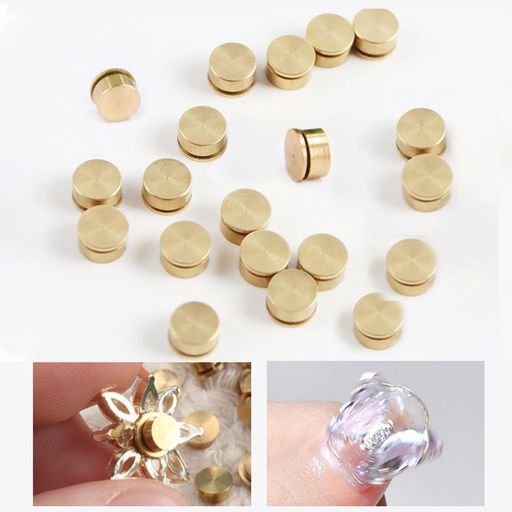 【サイズ&amp;素材】ネイルパーツスピナー内径(下)4mm*外径(上)5mm*高さ2.5mm銅素材で作られたベアリングツールはしっかりしていて耐久性に優れます。発色が綺麗でパーツと相性がいい。 【ネイルロータリーベアリング】360度回転で...