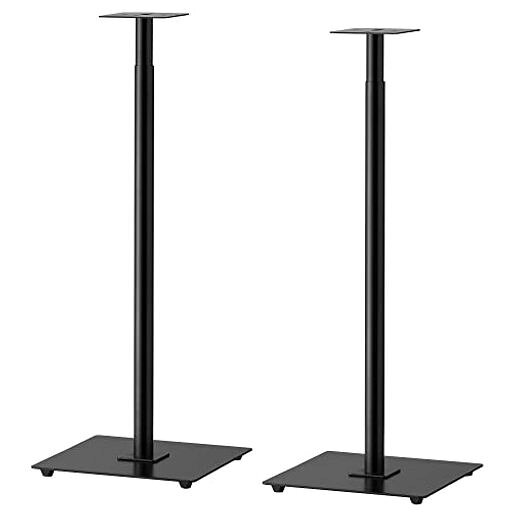 メーカー型番:SB-76 サイズ : 幅25cmx奥行25cmx高さ60~100cm (天板)幅10.5cmx奥行10.5cm 2台1組 本体質量 : 約3kg/1台 付属品:両面テープ8枚、スピーカー固定ネジ