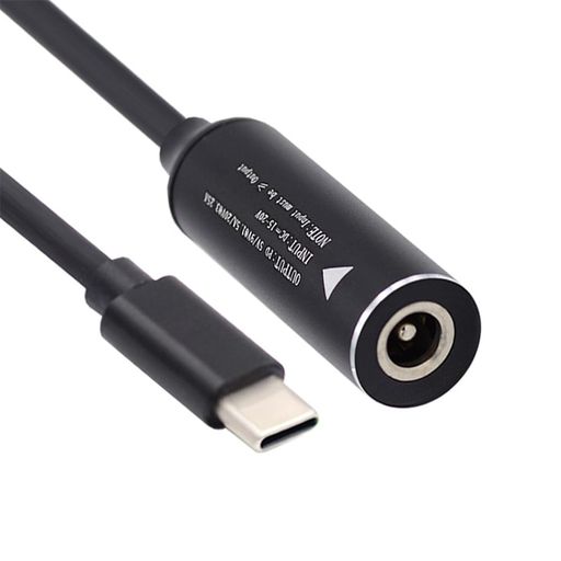3.5x1.35mm DCジャック入力からUSB-C Type-C電源プラグ充電ケーブル、ノートパソコン用電話PD9V 15V 20V用 Type-C PD および QC2.0/QC3.0/DCP/PE+1.1/PE2.0/FCP/AFC/...