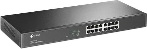 16-port Gigabit Switch、16 10/100/1000M RJ45 ports、1U 19-inch rack-mountable steel case