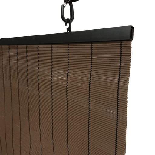 室内室外兼用、PP(ポリプロピレン)製のより丈夫なすだれです。 約600gの軽量で、安全簡単に吊下げできます。 商品モデル番号:colorsudarebrown180 サイズ:約88x180cm